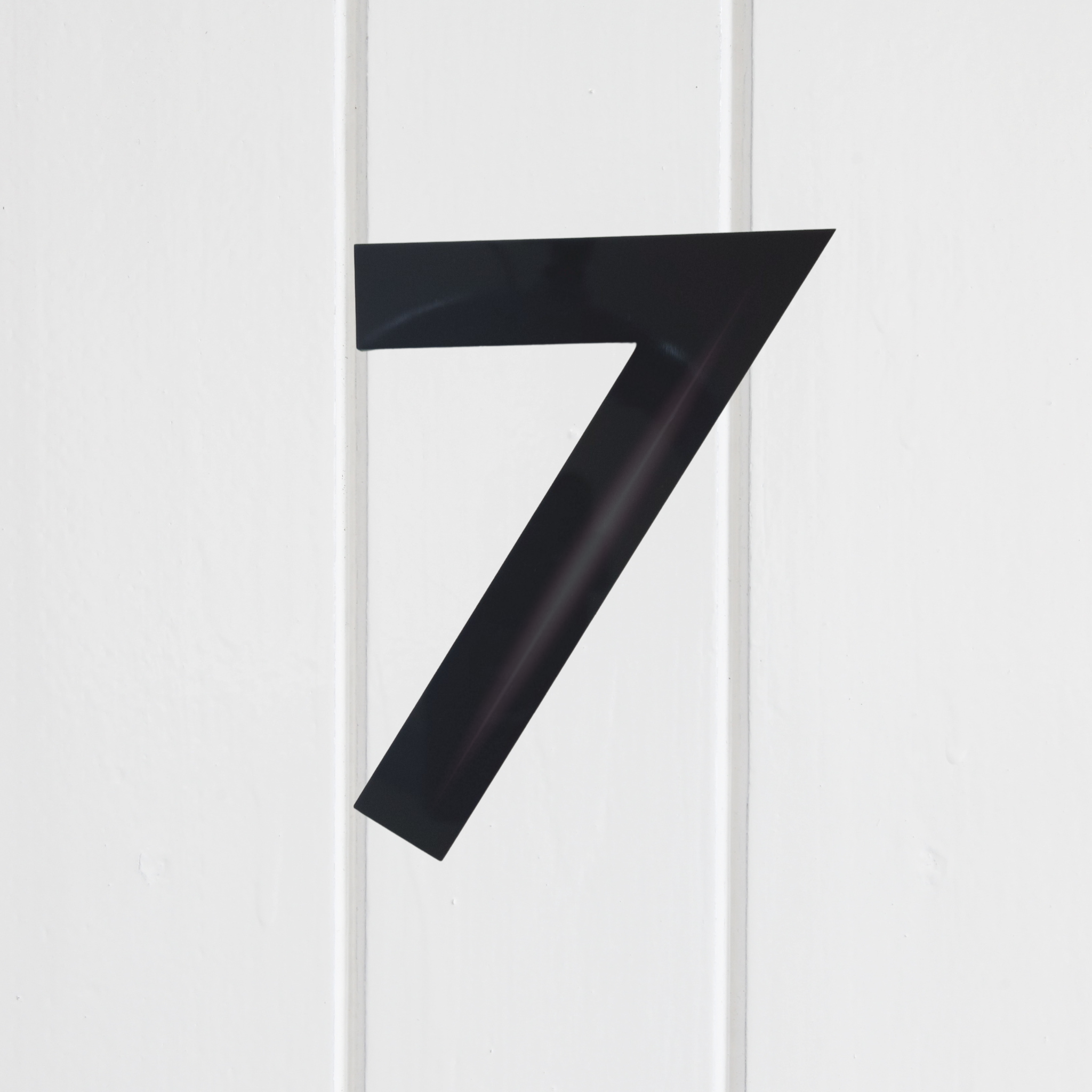 Stick On House Number 7 - Black Gloss – housenumbers.ie