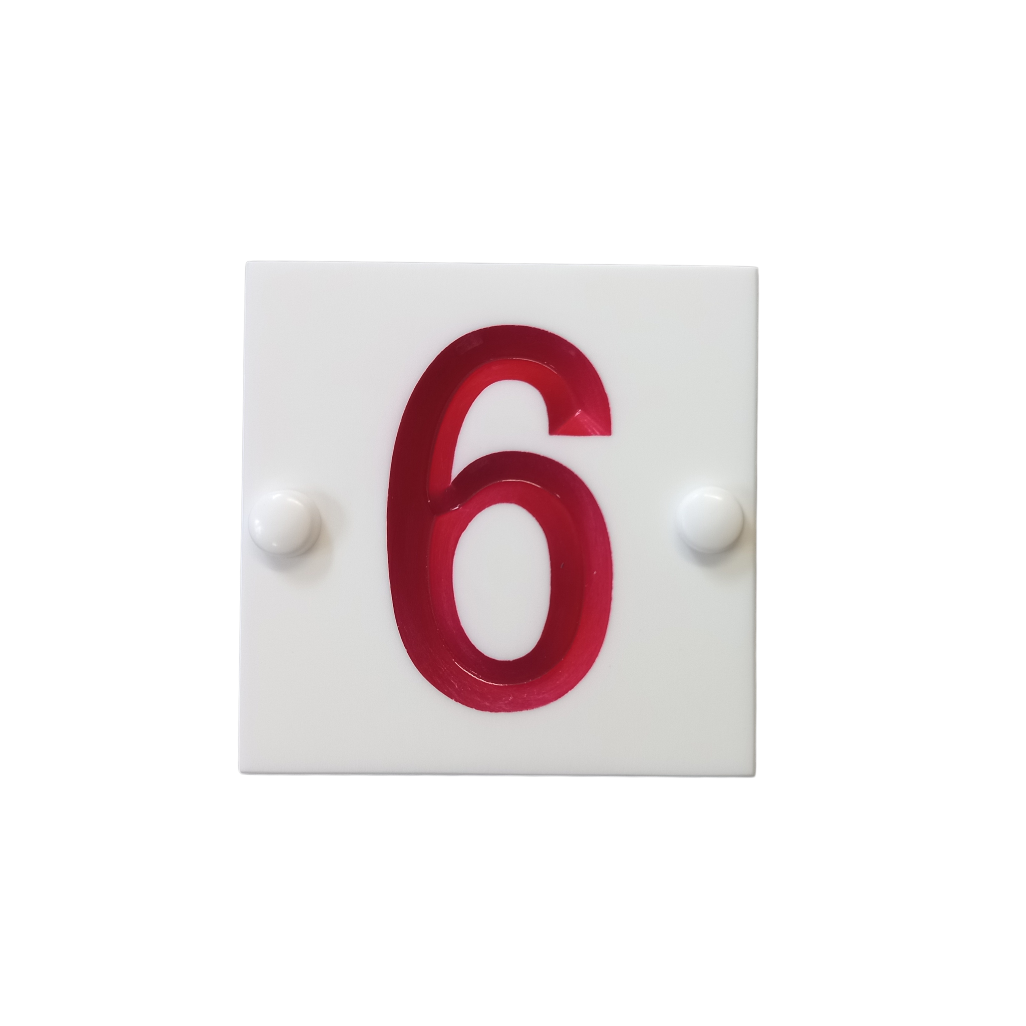 Square Corian House Number Sign - White – housenumbers.ie